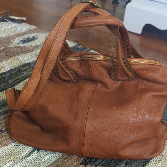 Sundance | Bags | Sundance Buttery Soft Brown Leather Studded Trim ...